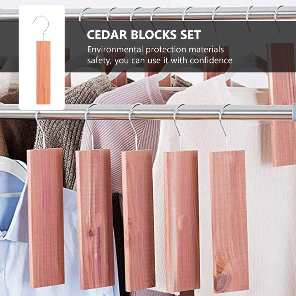 Clothes Cedar Blocks Closet Freshener Hanging Ceda... – Vicedeal