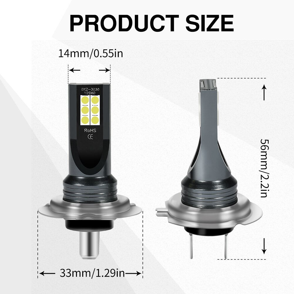 Suhu 2Pcs H7 Led Canbus 80W 10000Lm Auto Koplamp H... – Vicedeal
