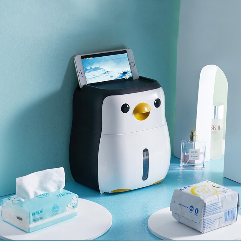 Portable Toilet Paper Holder Penguin Tissue Box Wa... – Vicedeal