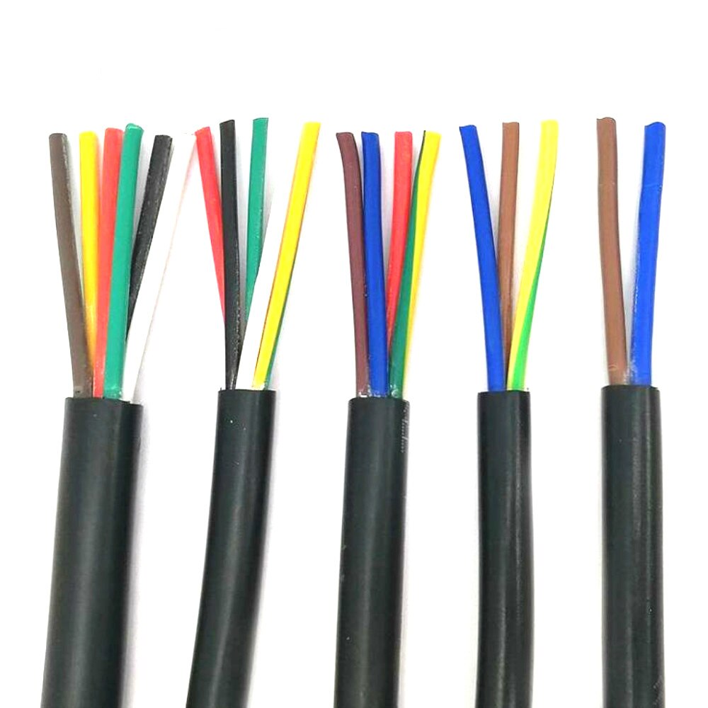 Rvv Kabel Zwart 26AWG 0.12MM2 Rvv 2/3/4/5/6/7/8/10... – Vicedeal