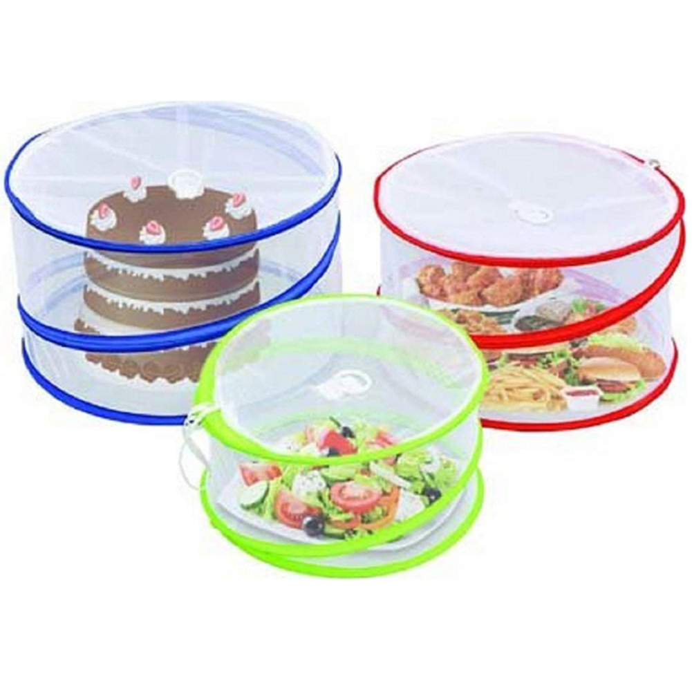 3PCS Food Cover Outdoor Collapsible Storage Round ... – Vicedeal