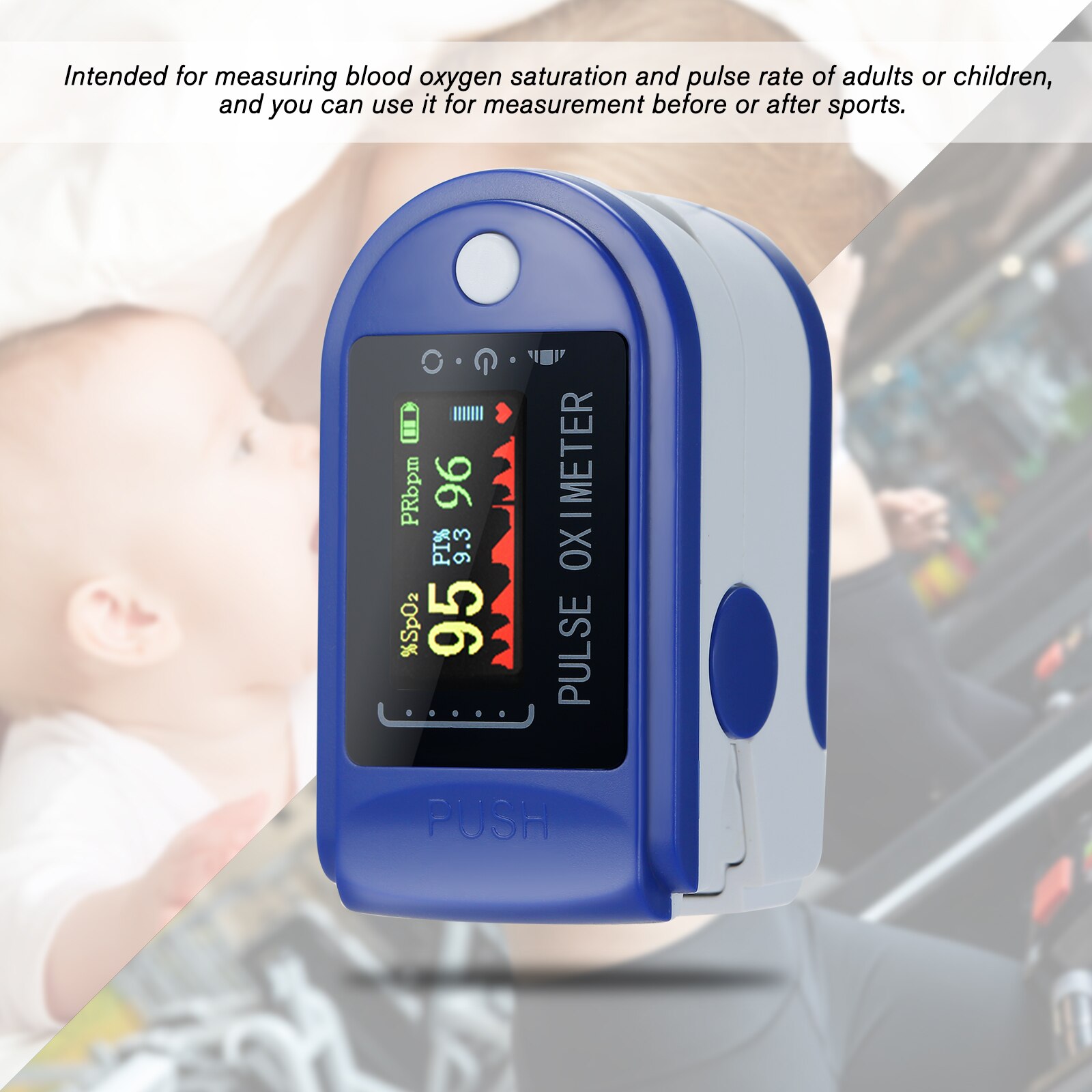 Digital Finger Pulse Oximeter OLED Blood Oxygen He... – Vicedeal