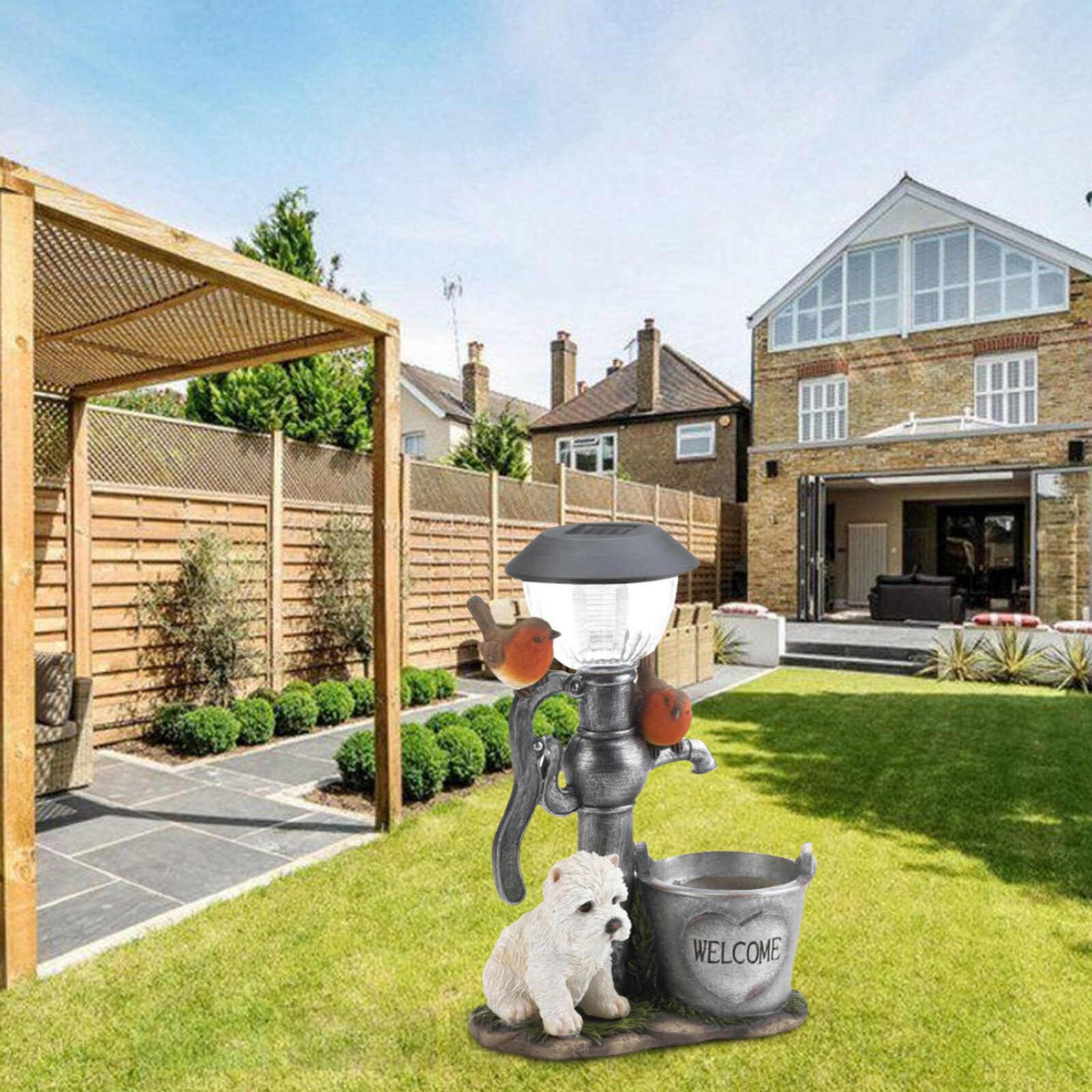 Lifelike Resin Animal Statue Solar Powered Lawn Ba... – Vicedeal