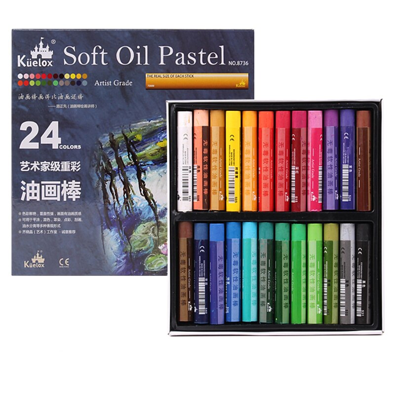 36/24/12 Heavy color oil pastel, water-soluble oil... – Grandado