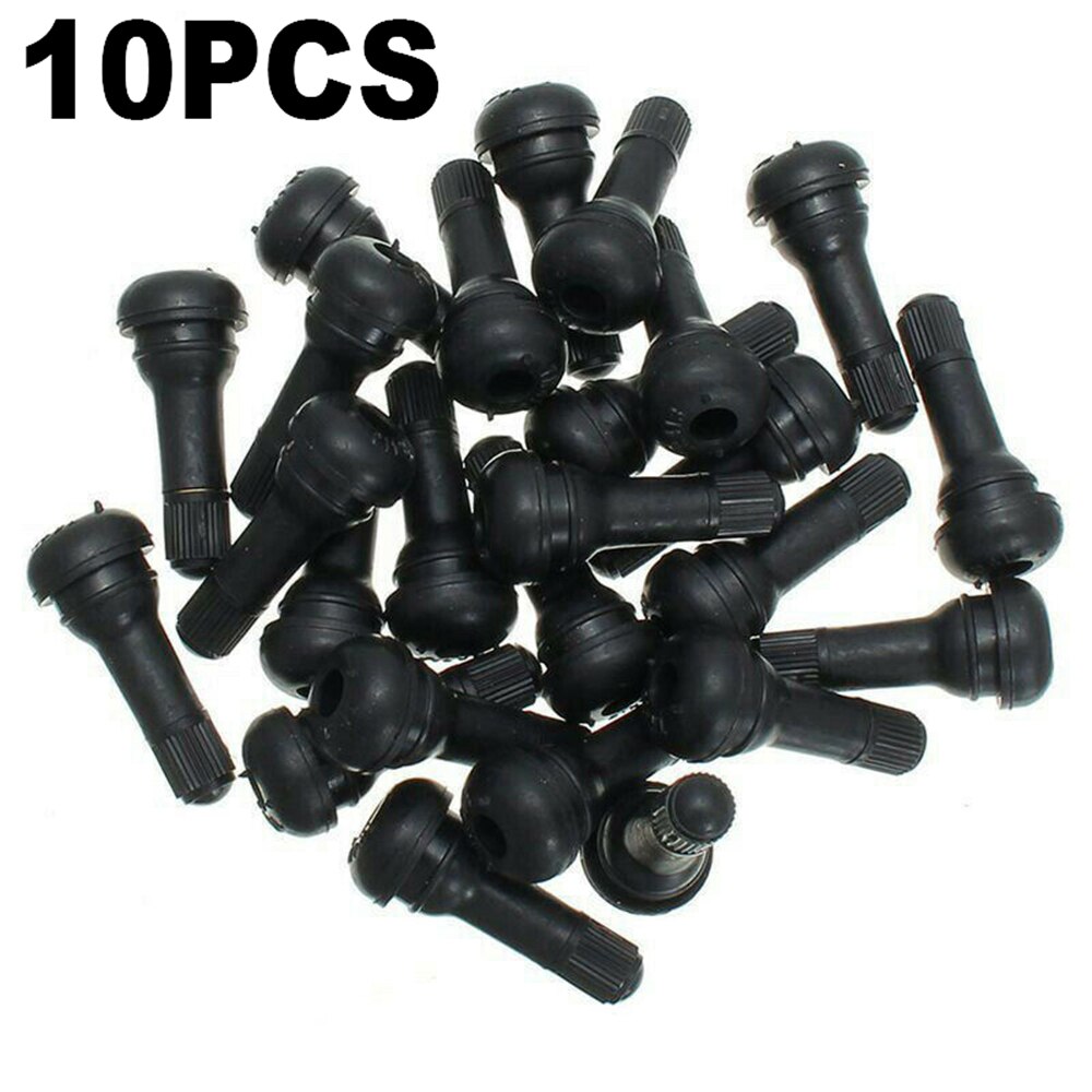 10pcs Auto Tyre Valves Stem Rubber Tubeless Black ... – Vicedeal