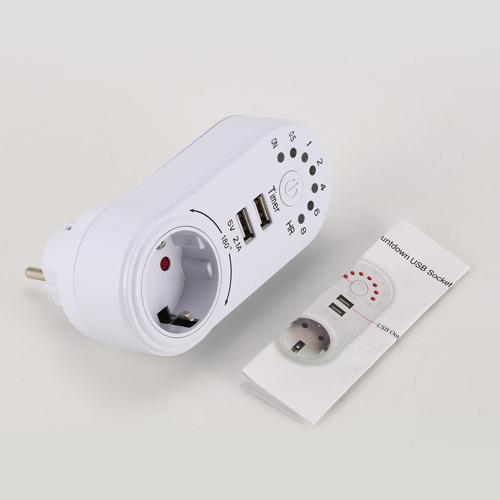 220v Timer Switch Mini Usb 5v 2 1a Adapter Socket Vicedeal