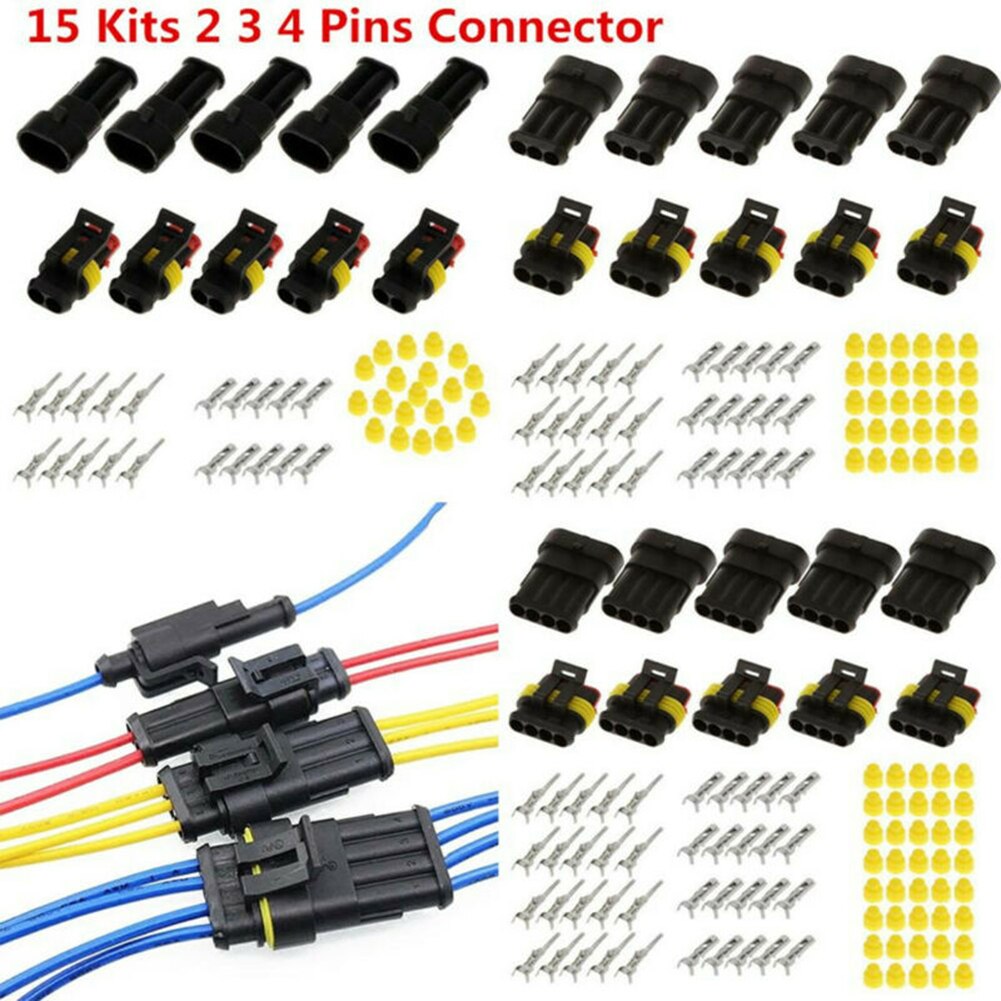 2 3 4 Way Pin Connectors Plug Socket Terminal Acce... – Grandado