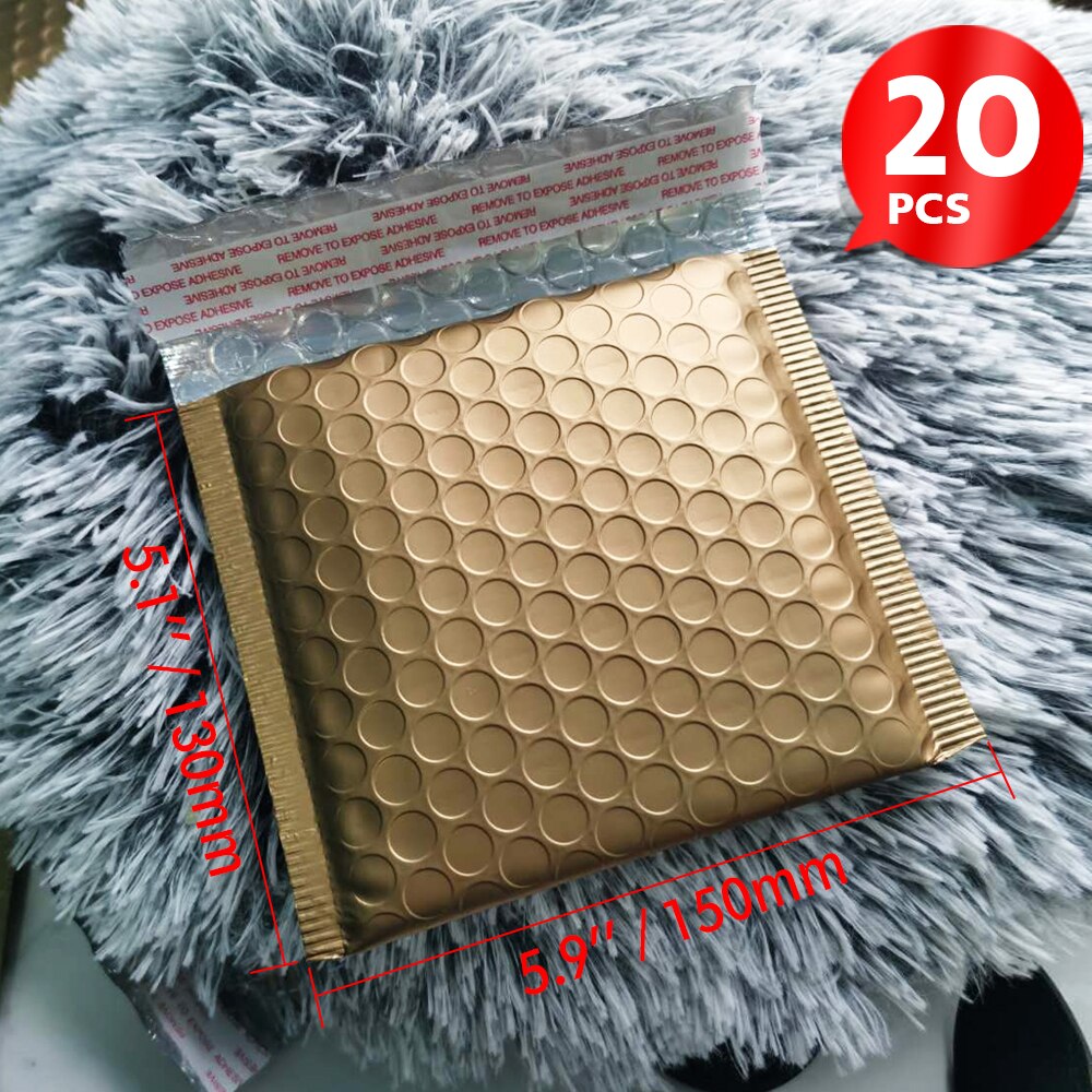 5 Size 20PCS Bubble Mailers Matte Gold Envelopes W... – Grandado