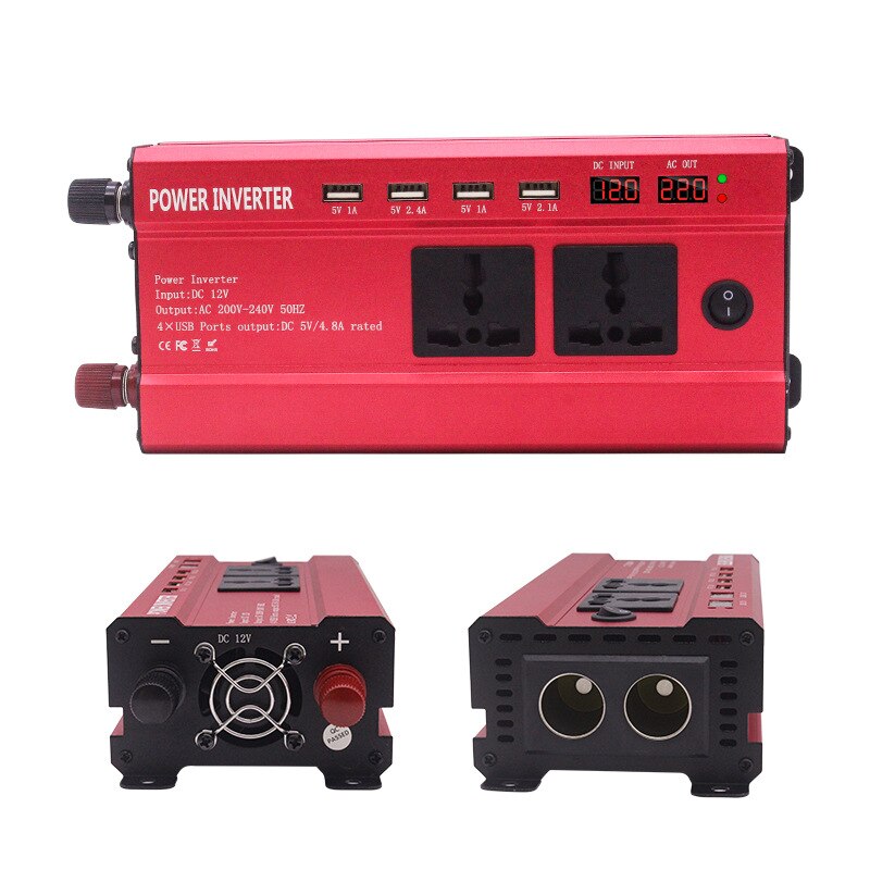 Solar Inverter DC12V to AC 220V 3000W 4000W Car In... – Grandado