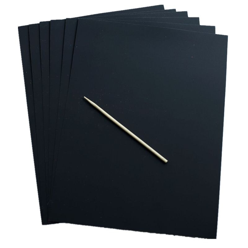 50Pcs Rainbow Magic Scratch Paper 32K for Kids Bla... – Grandado