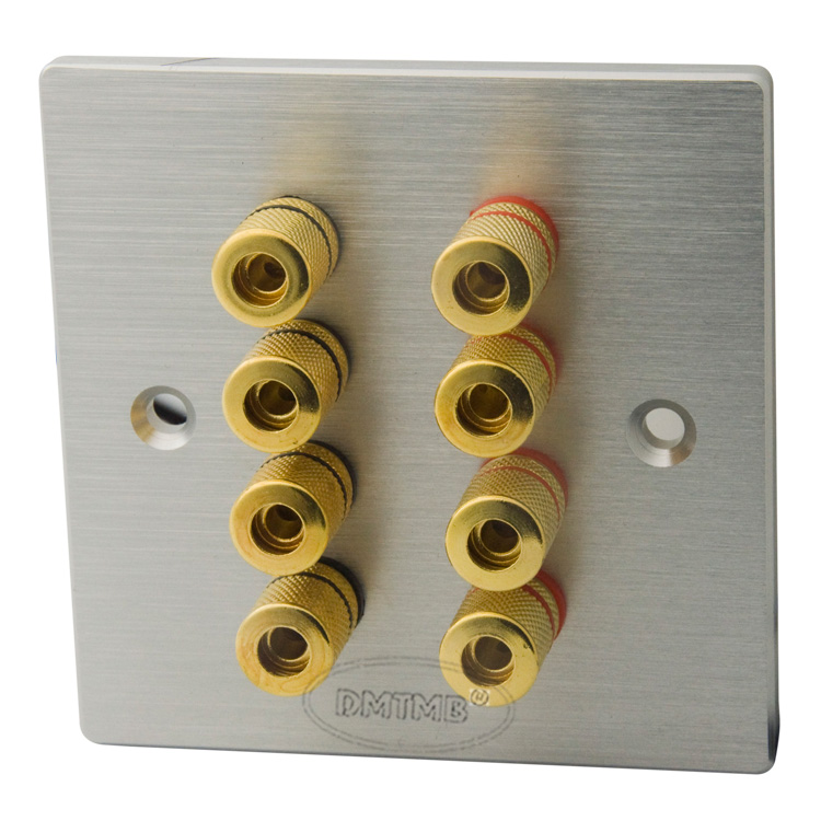 1 Gang 86 Style Aluminum 4.0 Speaker Banana Port S... – Vicedeal