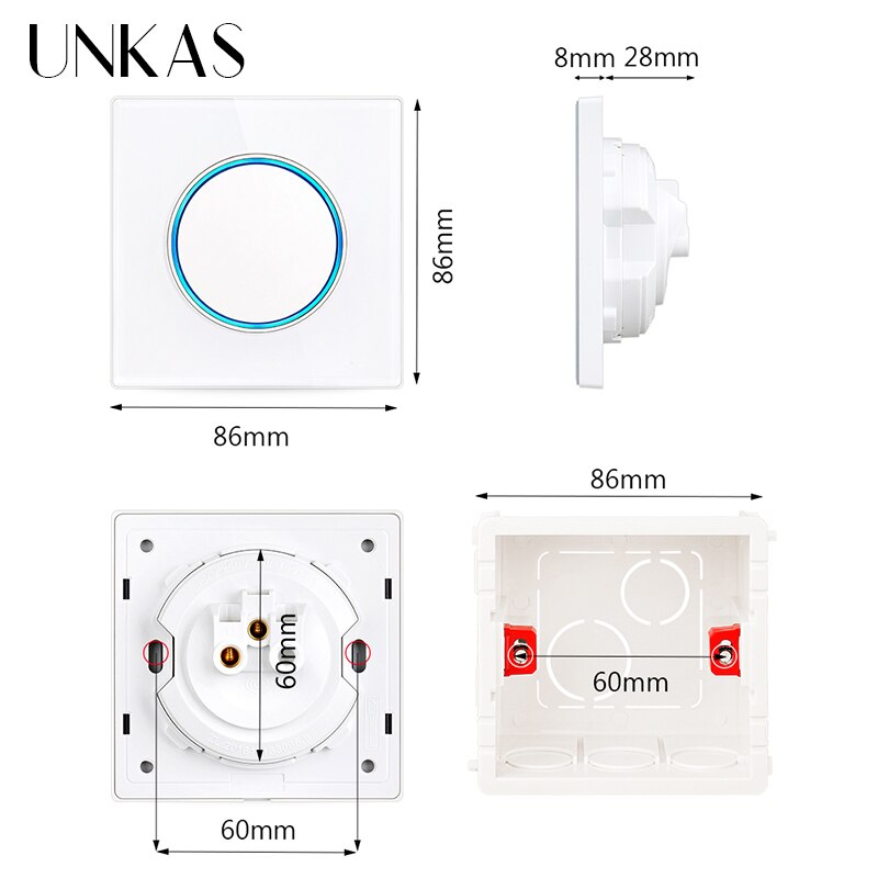 Unkas 1 / 2 / 3 / 4 Gang 1 / 2 Manier Op/Off Muur ... – Vicedeal