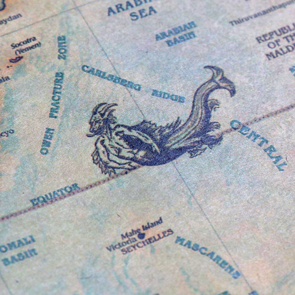 Nautical World Map Poster Vintage Old Art Paper Pa... – Vicedeal