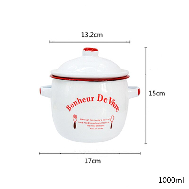 Enamel Stewpot Unbreakable Outdoor Travel Camping ... – Grandado