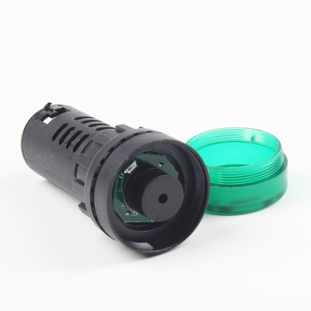 1PC AD16-22SM GRÜN 12V 24V 110V 220V 22mm Blitz-Si... – Grandado