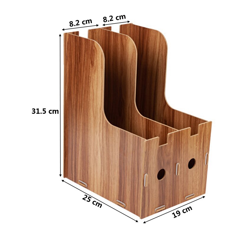 A4 DIY Desktop Wooden File Tray A4 Wood Document S... – Grandado