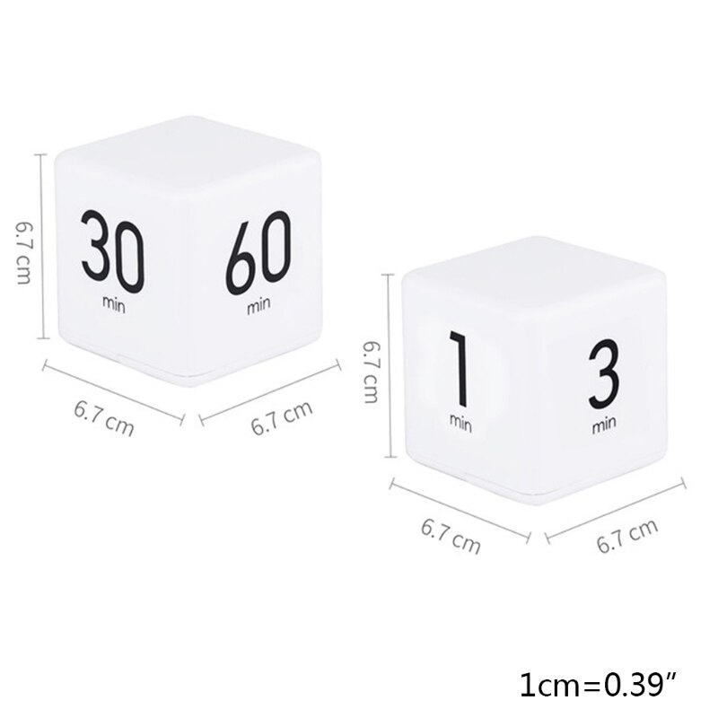 Cube Shape Countdown Reminder Timer Mechanical Ala... – Grandado