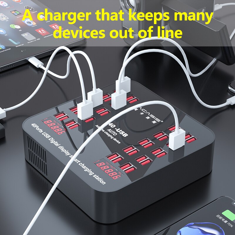 Acasis-estación de carga USB con múltiples puertos... – Grandado