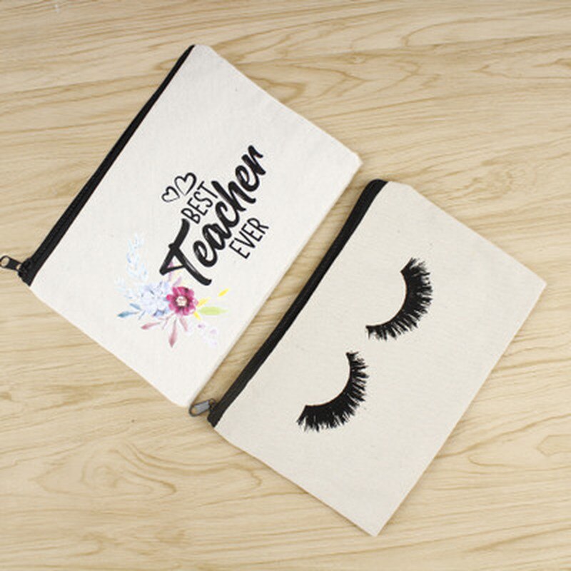 1Pc BEST Teacher EVER Makeup Bag Pencil Pouch Pres... – Grandado