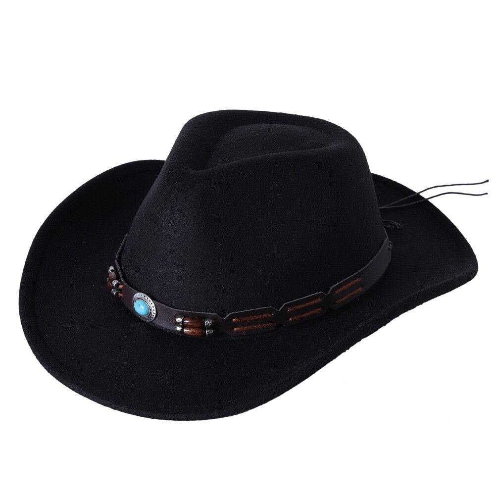2022 Hats For Men Vintage Wool Western Cowboy Chur... – Vicedeal