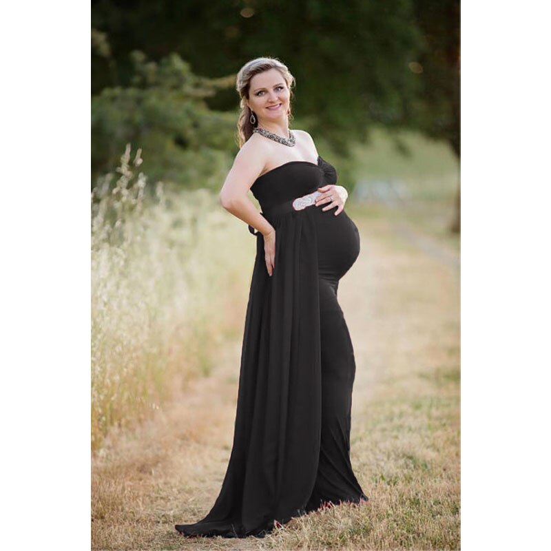 Shoulderless Maternity Dresses For Photo Shoot Mat... – Vicedeal