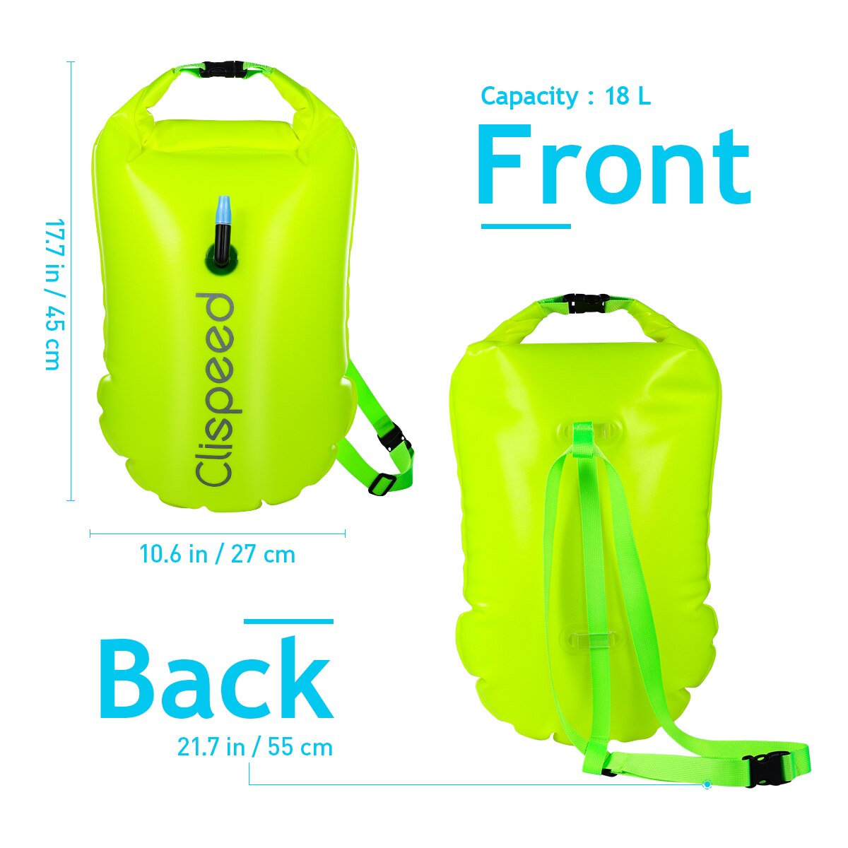 Swim Buoy Adjustable 18L Swimming Buoy Safety Floa... – Vicedeal