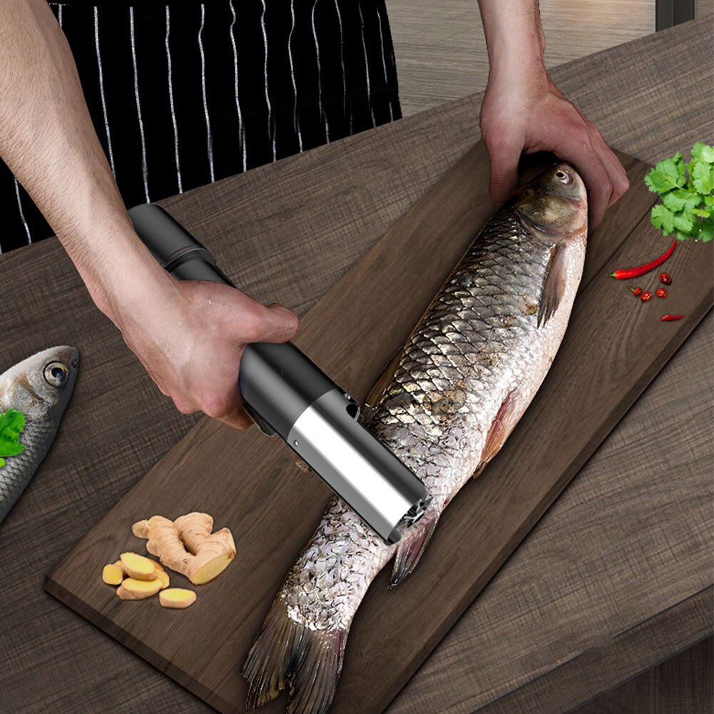 Electric Fish Scaler Ergonomic 12V Rechargeable Ba... – Grandado