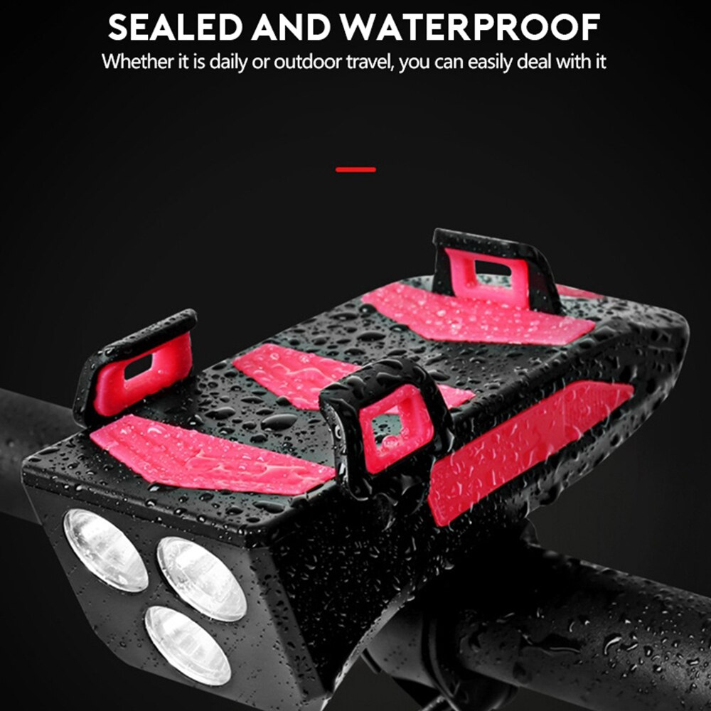 Bicycle Front and Back Headlight LED 4 in 1 with H... – Vicedeal