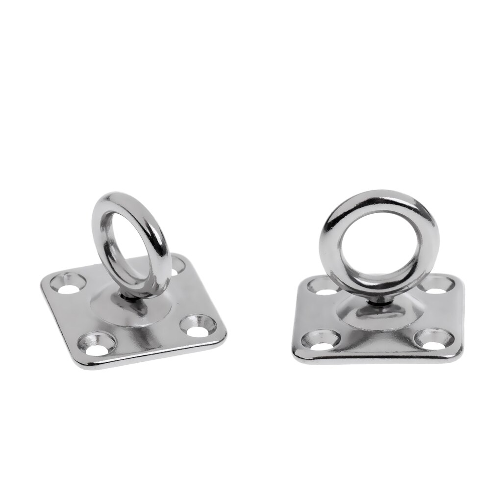 2 Pieces Stainless Steel Swivel Square Pad Eye Pla... – Vicedeal