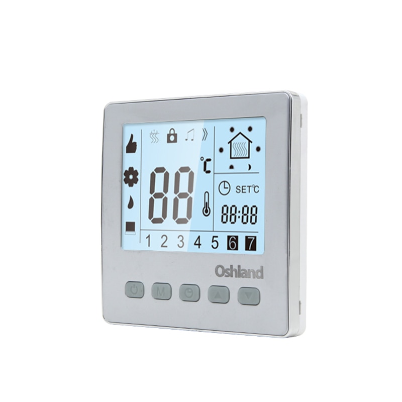 Silver Color 16A Digital Floor Heating Thermostat ... – Grandado