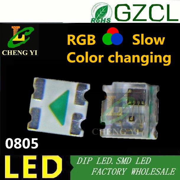 SMT Slow flashing RGB color changing smd led 0805 ... – Vicedeal