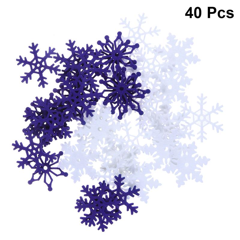 40 in 1 Christmas Snowflakes Soft Fashionable Xmas... – Grandado
