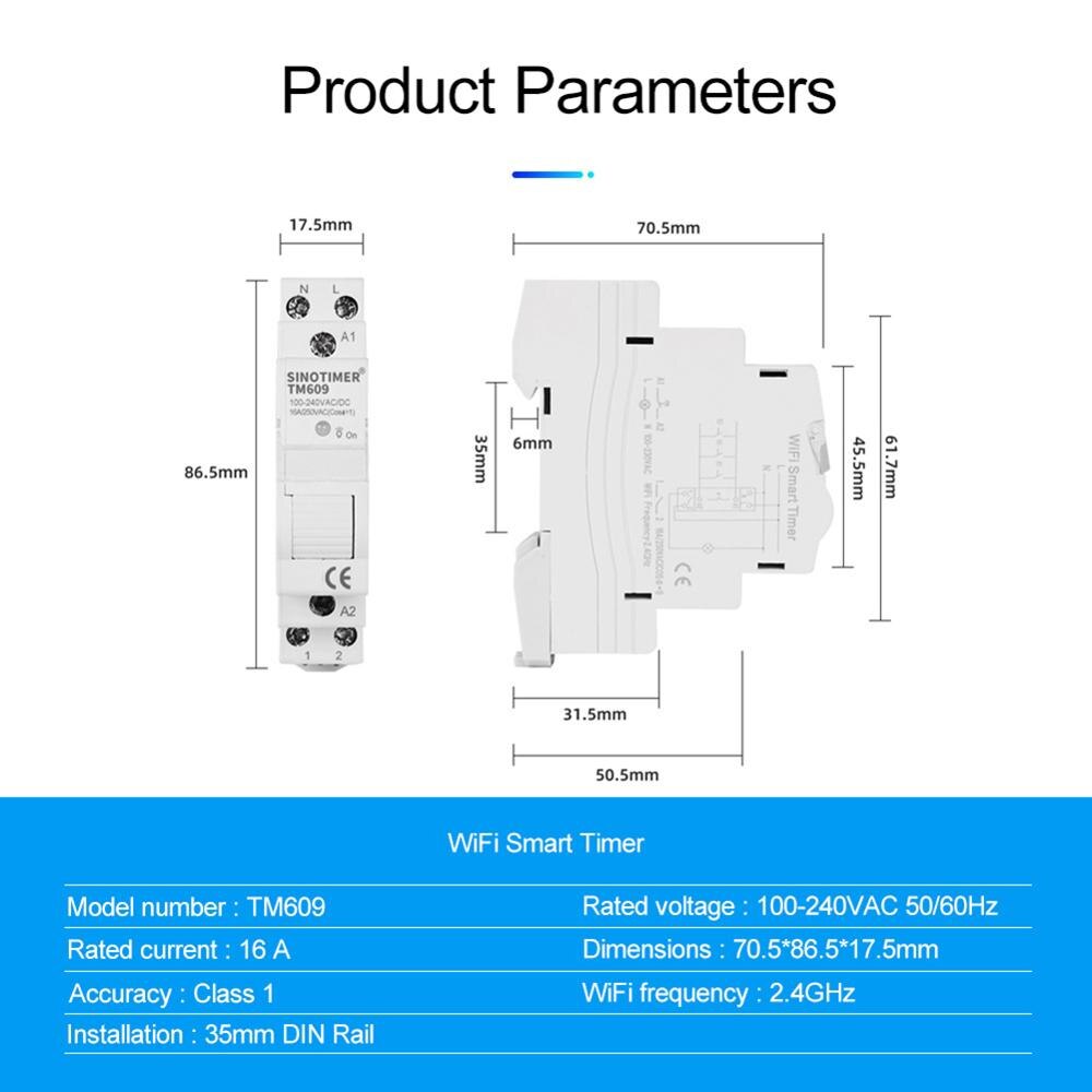 DIN Rail Tester TM608 Din Rail Household Ac Modula... – Grandado