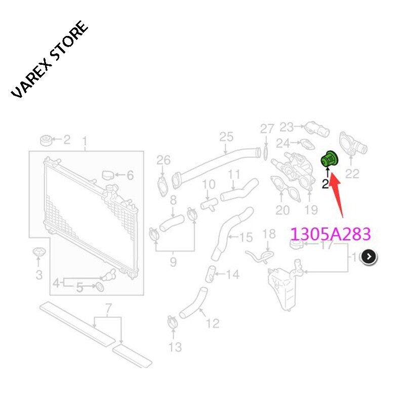 Termostat för mitsubishi outlander oem : 1305 a 28... – Grandado