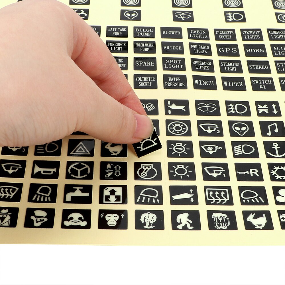 Auto Sticker Tuimelschakelaar Label Panel Sticker ... – Vicedeal