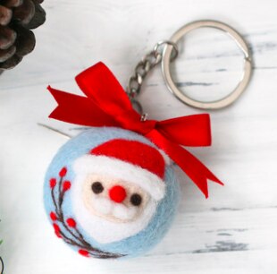 Key chain wool needlepoint kit wool felt needle fe... – Vicedeal