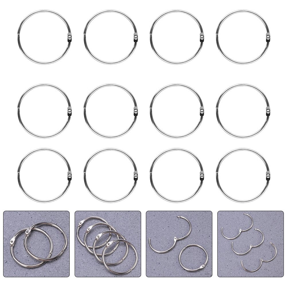 1 Set 20 Pcs 3Cm Losbladige Boek Ringen Bindmiddel... – Vicedeal