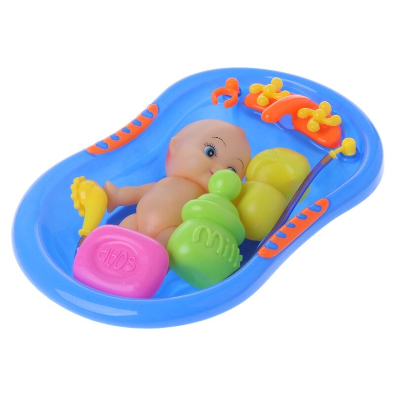 Bathtub With Baby Doll Bath Toy For Child Water Fl... – Grandado