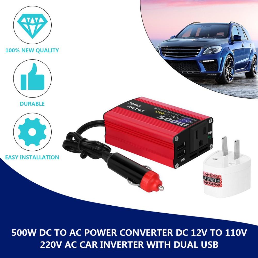 500W DC to AC Power Converter DC 12V to 110V 220V ... – Grandado