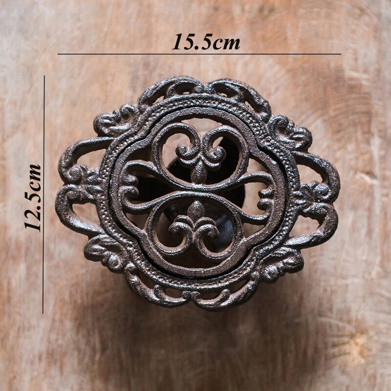 Vintage Cast Iron Warm Tea Stove Candle Holder Cof... – Grandado