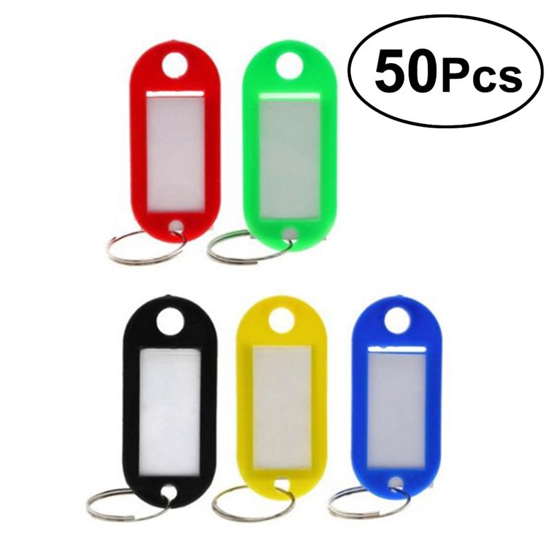 25/50/100 Pcs Ring Colorful Plastic Key Fobs Lugga... – Vicedeal