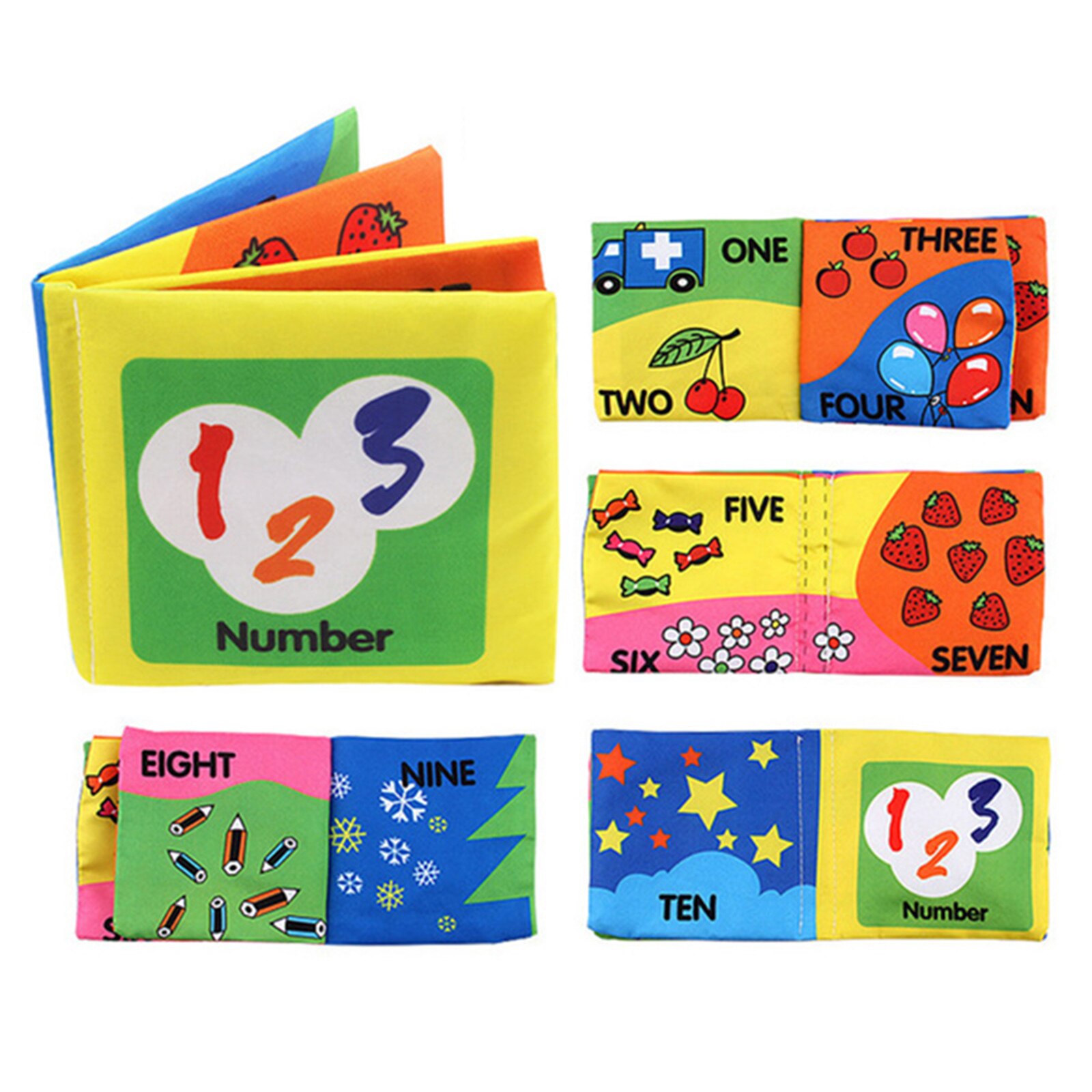Soft Cloth Books Rustle Sound Infant Books Baby Bo... – Grandado