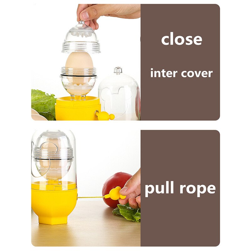 Egg Scrambler Hand Egg Shaker Mixer Food Grade Sil... – Vicedeal