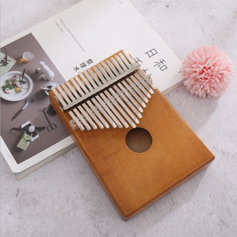 acacia wood 17 key kalimba thumb piano Chinese zod... – Grandado