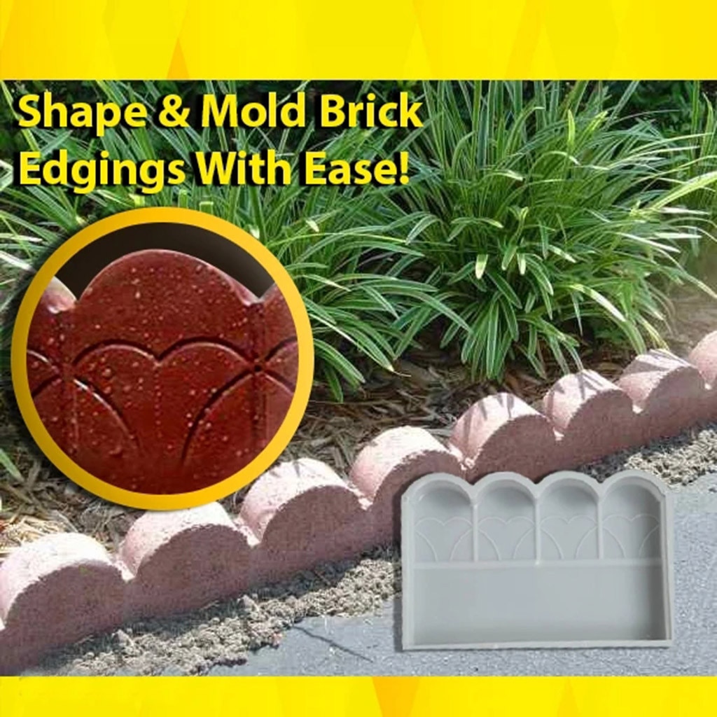 Brick Edgings Block Mold Garden Fencing Flowerbed ... – Grandado