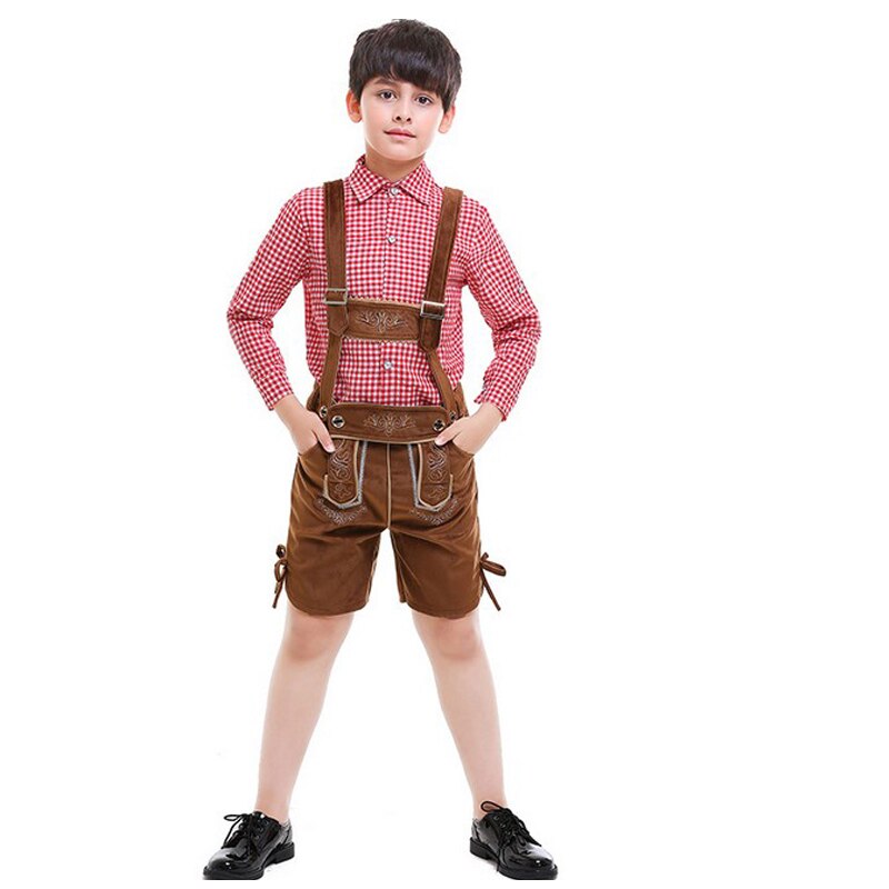 Chidren Boy German Lederhosen Suits Oktoberfest Ba... – Grandado