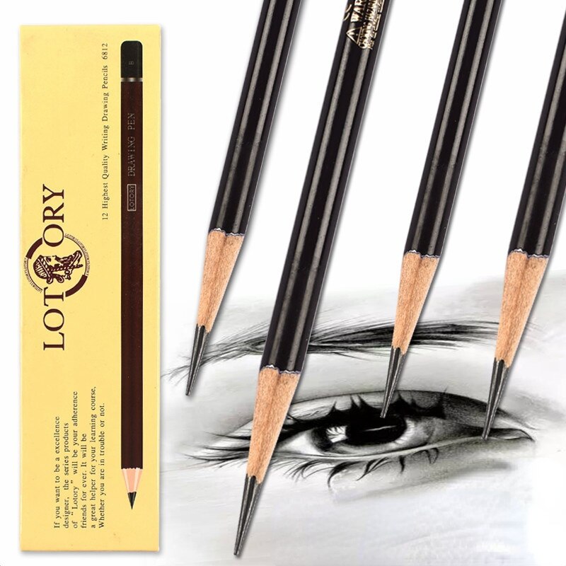 12/box Sketch Pencils Various Hardness Drawing Wri... – Grandado