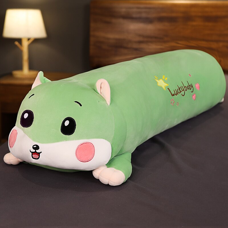 Cute Hamster Long Pillow 80cm 1 Piece Plush Toys A... – Grandado