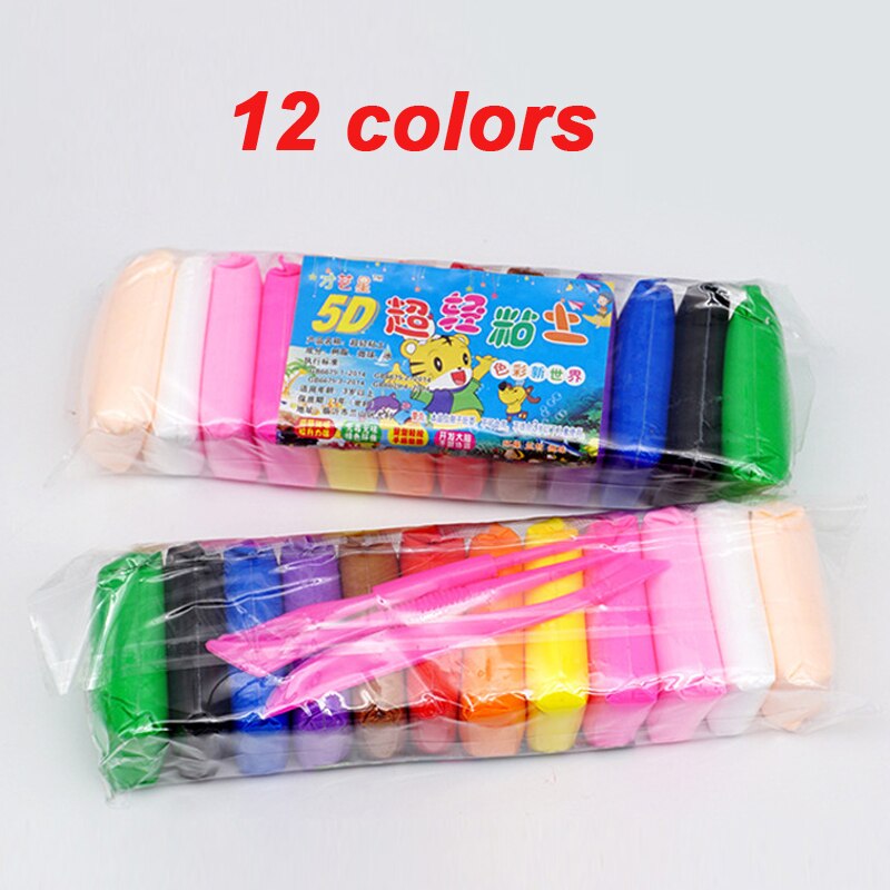 36 24 12 Colors Slime Super Light Clay with 3 Tool... – Grandado