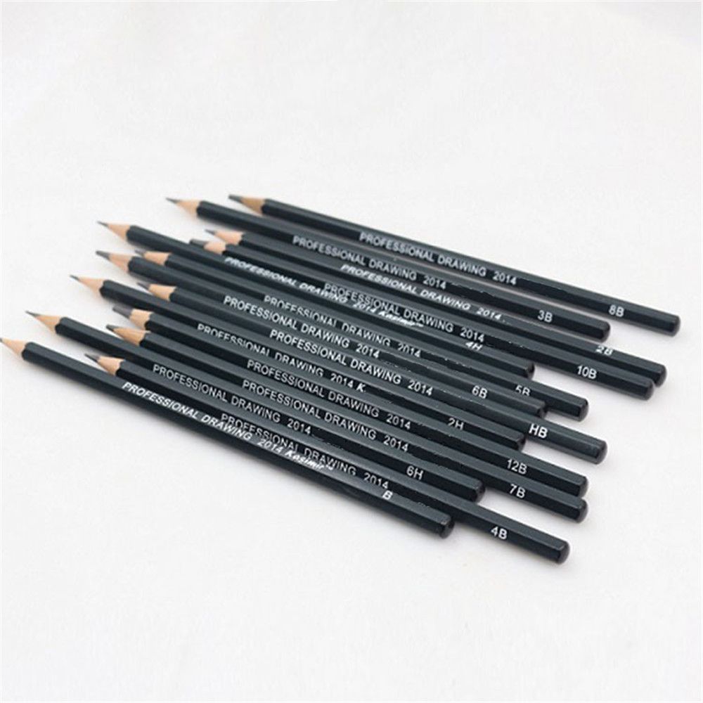 14 unids/set de madera dibujo lápices 12B10B 8B 7B... – Grandado
